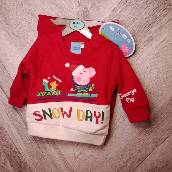 Peppa Pig | Matching Sets | Peppa Pig Christmas Snow Day 2pc Top Pants ...
